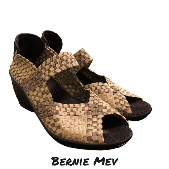 bernie mev. | Shoes | Bernie Mev Bronze Maryjane Peep Toe Flat | Poshmark